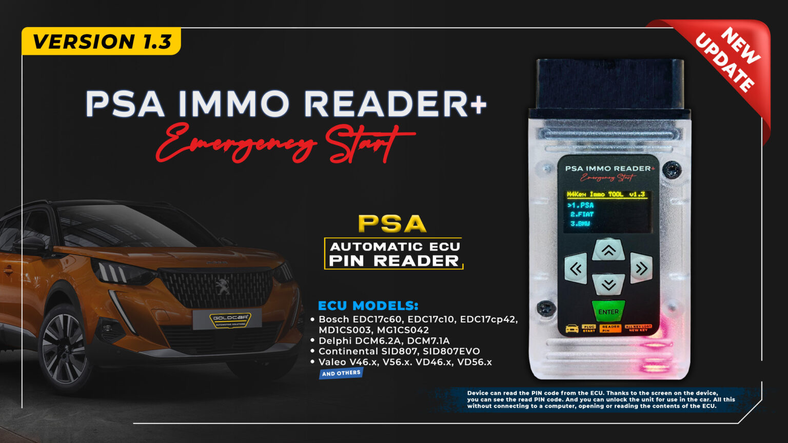 PSA IMMO READER EMERGENCY START M4Key